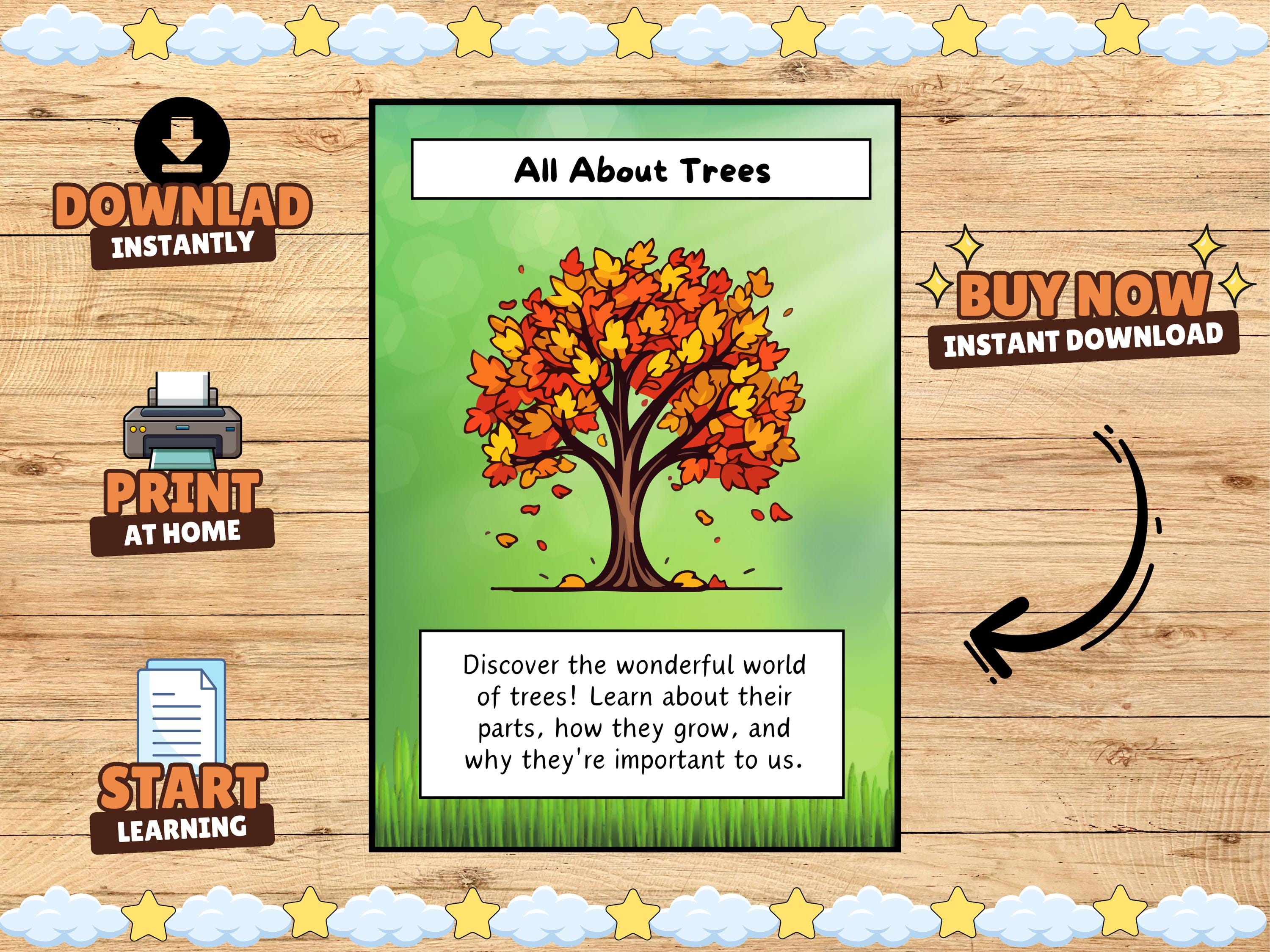 Tree Study Unit for Kids Nature Science Printable Parts of a Tree and ...