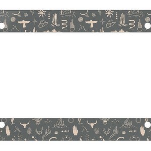 Black Western Print License Plate Frame,car Accessories for Women ...