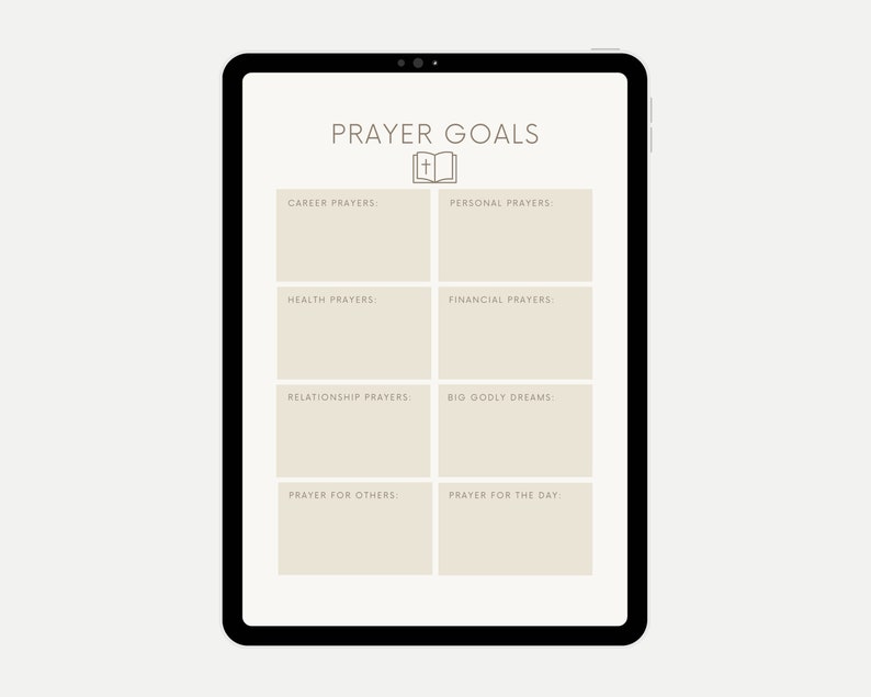 Prayer Journal, Prayer Journaling, Prayer Goal Setting, Prayer Note ...