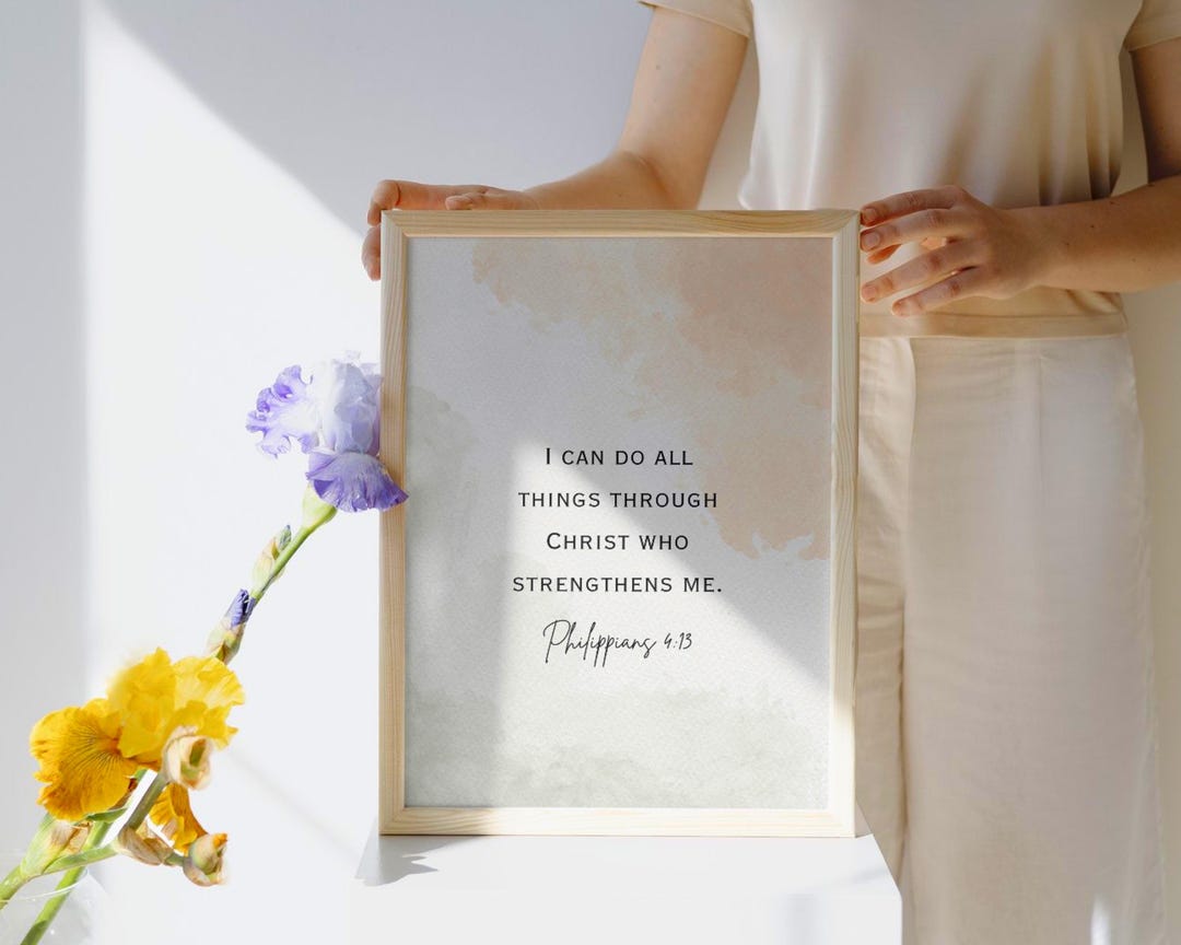 I Can Do All Things Wall Art, Philippians 4:13, Christian Wall Art ...