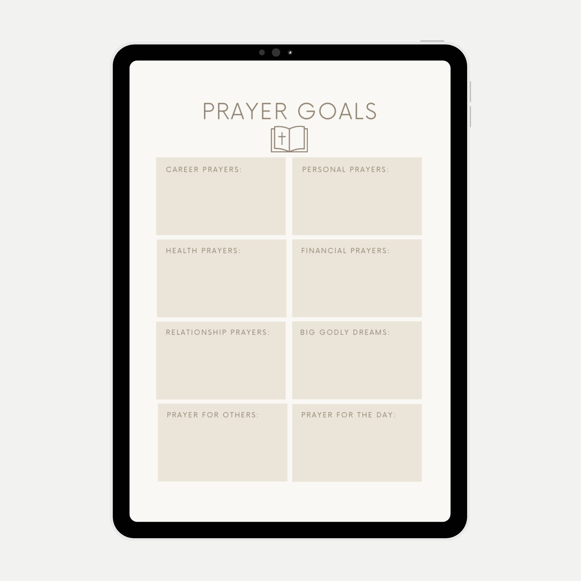 Digital Prayer Goals Note-taking, Prayer Note Taking, Goodnotes ...