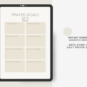 Prayer Journal, Prayer Journaling, Prayer Goal Setting, Prayer Note ...