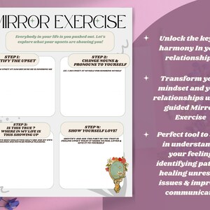 Printable Mirror Exercise Prompt | Twin Flame Journey | Relationship ...