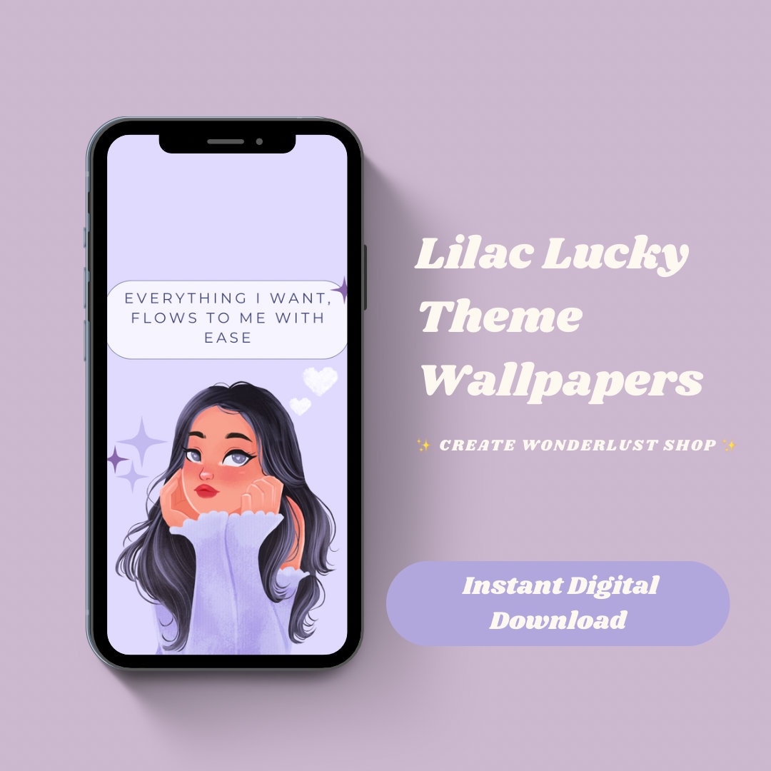 Lucky Girl Era | Set of 5 IOS Wallpaper and Home Screen Digital ...