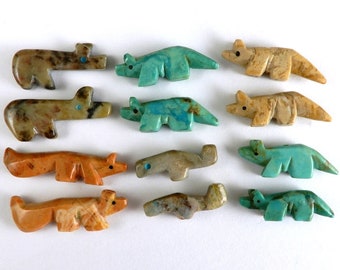 Carved stone animal | Etsy