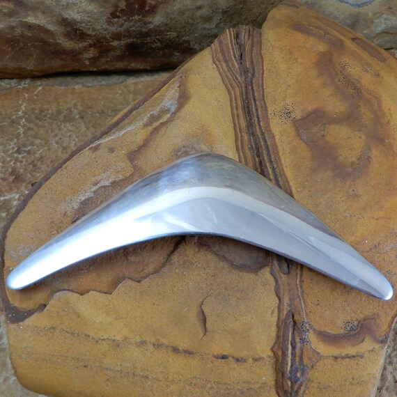 Mid Century Modern Pin, Boomerang Shape, Otto Robert … - Gem