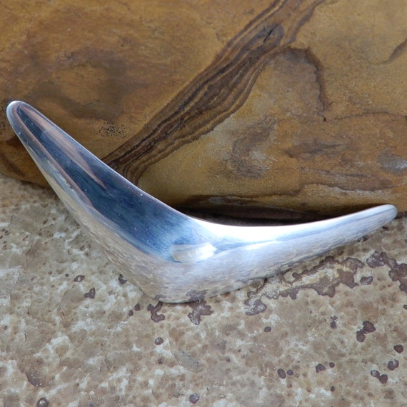 Mid Century Modern Pin, Boomerang Shape, Otto Robert … - Gem