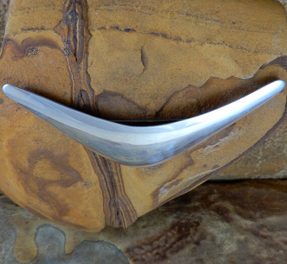 Mid Century Modern Pin, Boomerang Shape, Otto Robert … - Gem