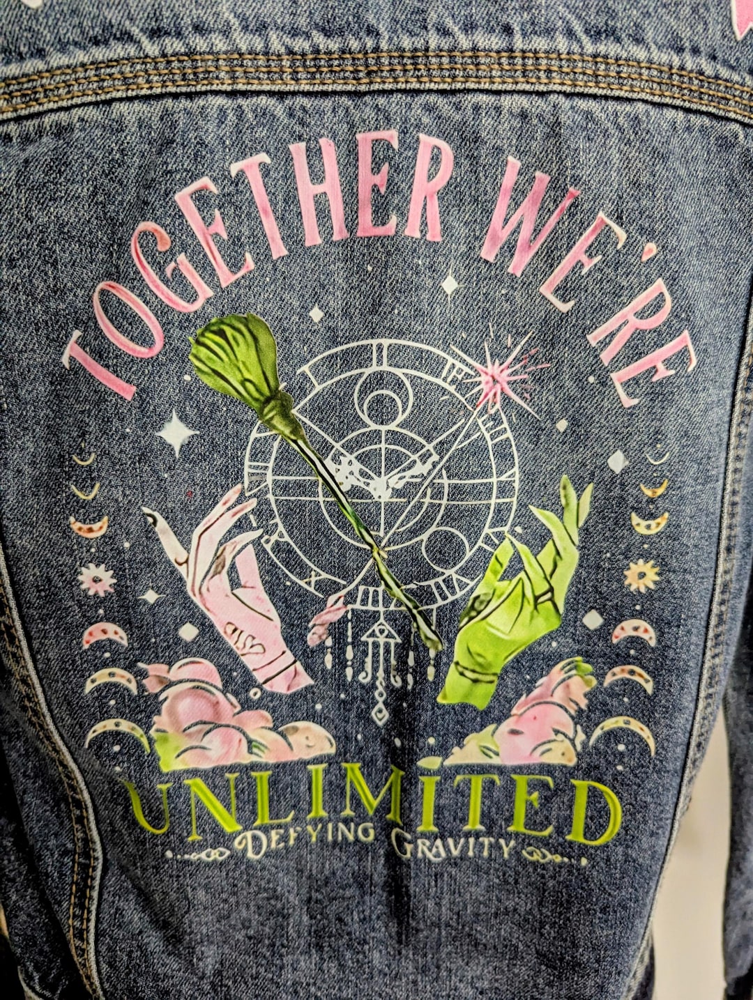 Upcycled Wicked Denim Jacket 12 Years. - Etsy