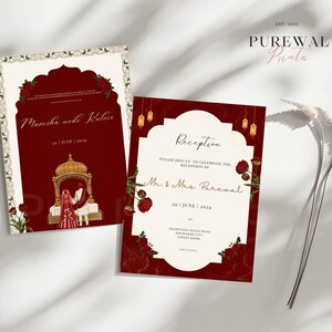 Sikh Wedding Invitation Template Set Set of 4 Inserts Free E-vite ...