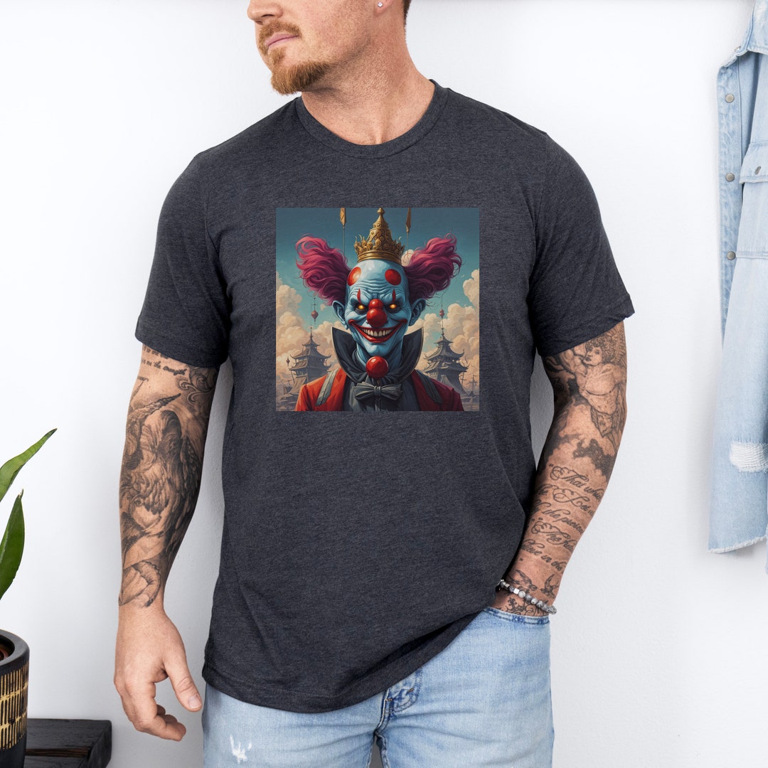 Clowncore T Shirt Creepy Clown Dark Clowncore Shirt Halloween T Shirts ...
