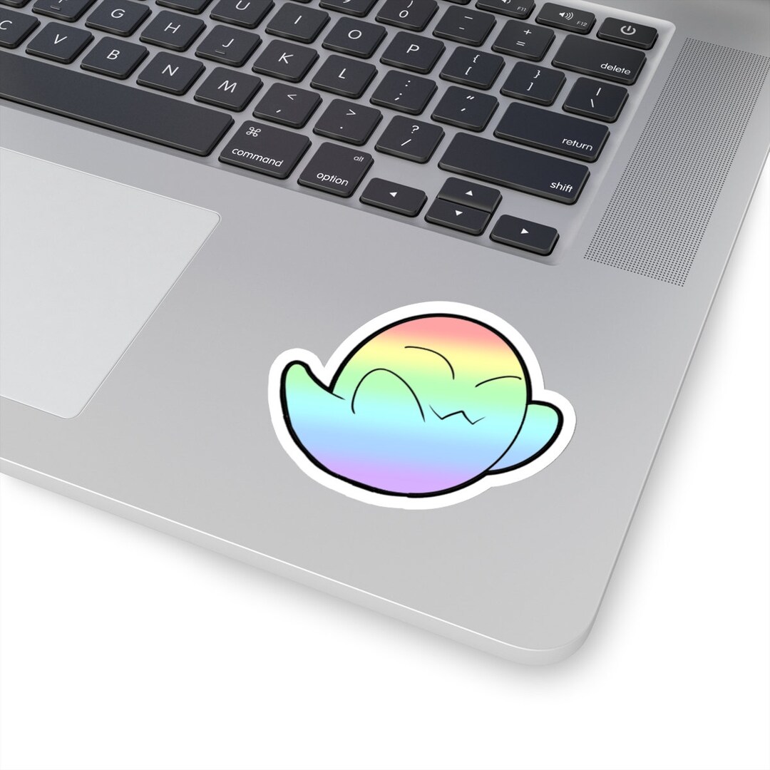 Gay Ghost Sticker, Rainbow Ghost Sticker, Gay Pride Sticker, Cute Pride ...