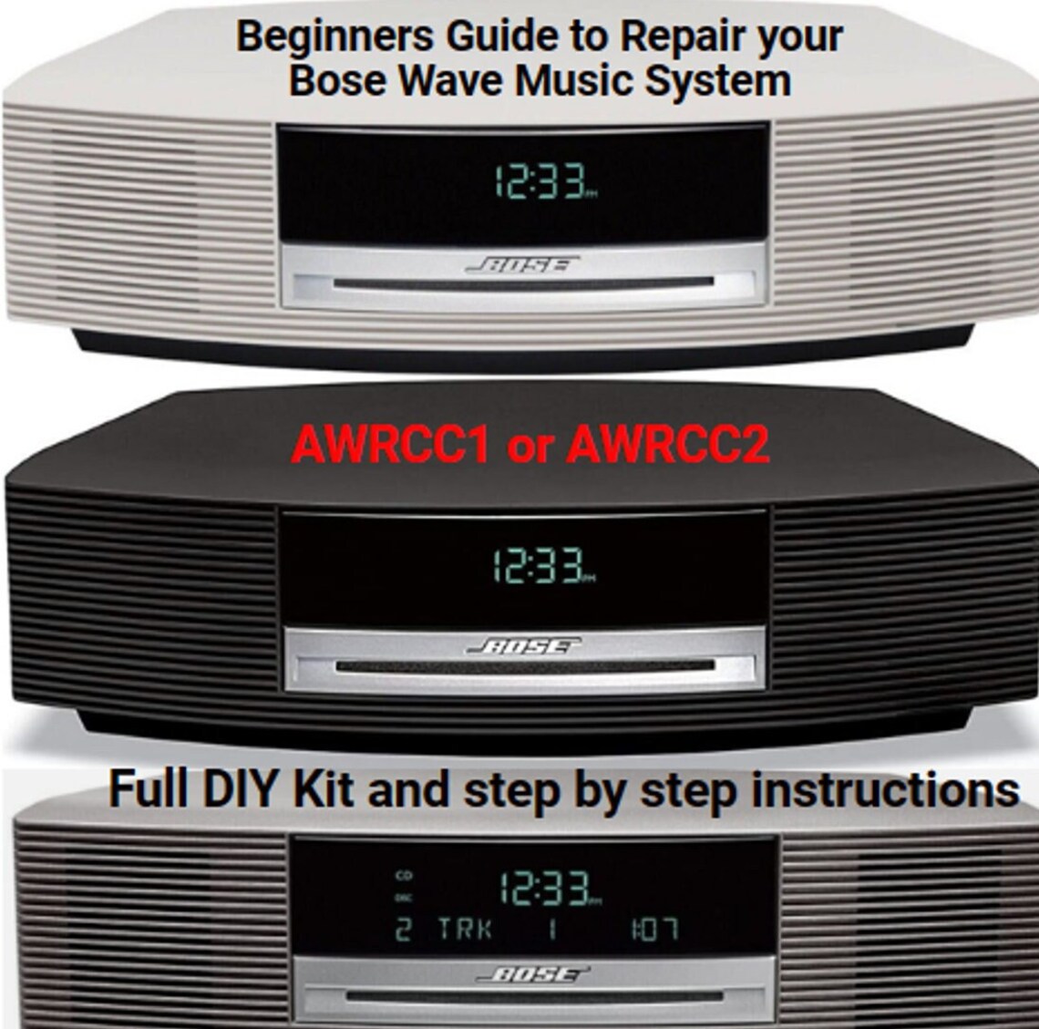 Bose Wave Music System Radio CD Player AWRCC1 & AWRCC2 *repair DIY ...