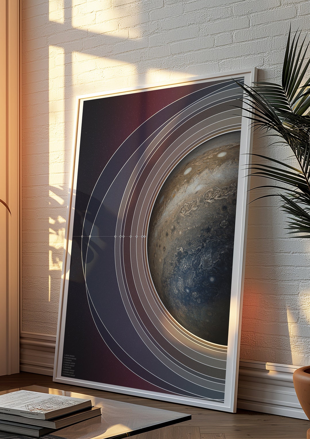 JUPITER (giclée Fine Art Print) Space Infographic (11x14 12x16 12x18 ...
