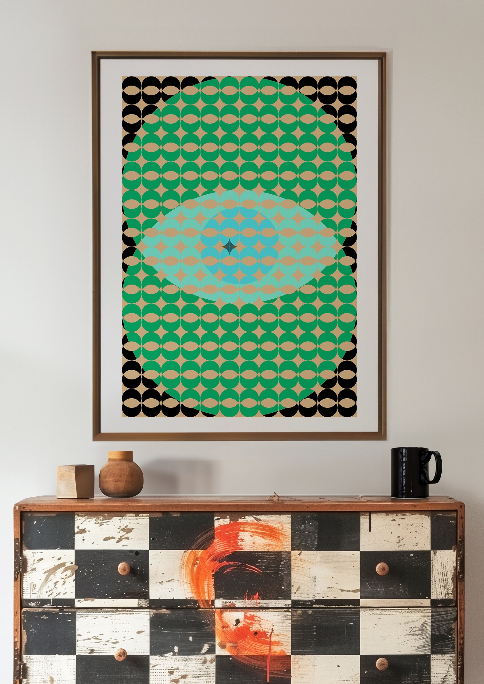 PATTERN #4 (giclée Fine Art Print) Geometric Design (11x14 12x16 12x18 ...