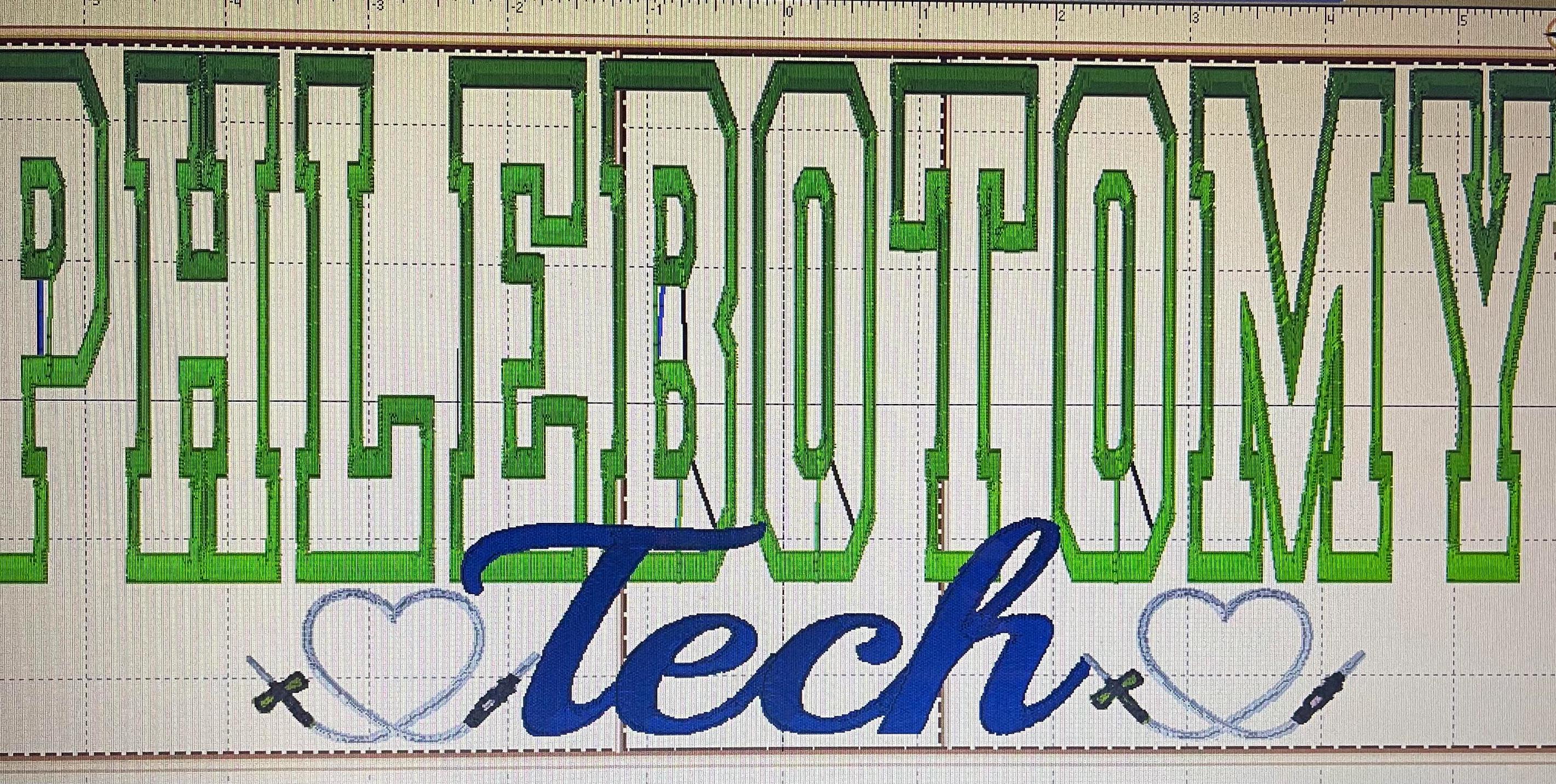 Phlebotomy Tech Embroidery File (PES FILE ONLY) - Etsy