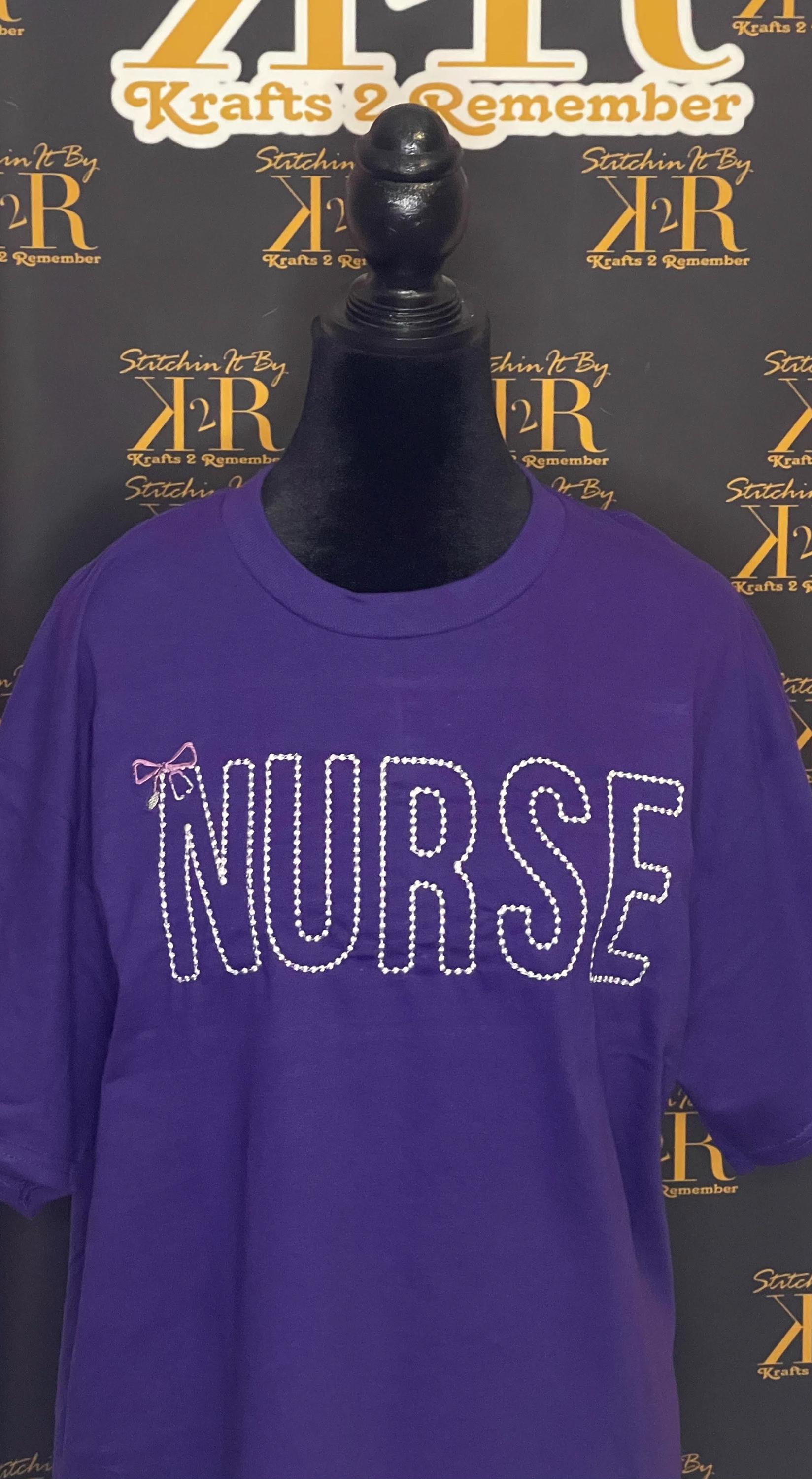 Nurse Stethoscope Bow PES Embroidery Digital File - Etsy