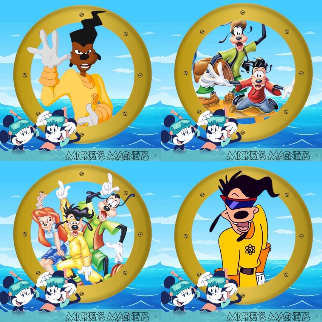 Mickeys Magnets A Goofy Movie Set - Etsy