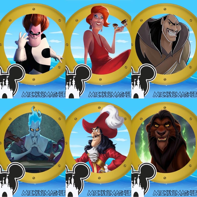 Disney-magneten VILLAINS - Etsy