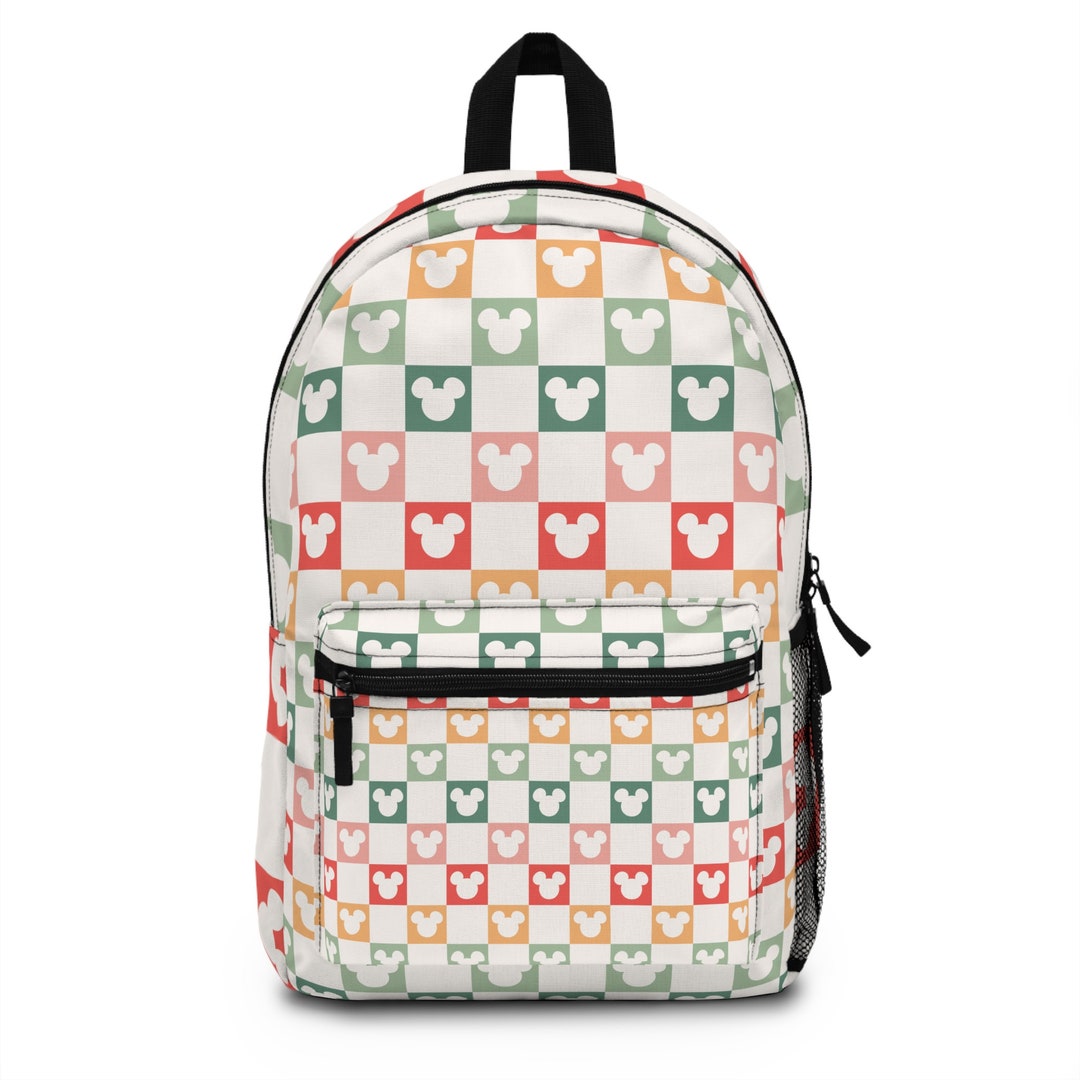 LIMITED STOCK Checkered Mickey Mouse Backpack - Etsy
