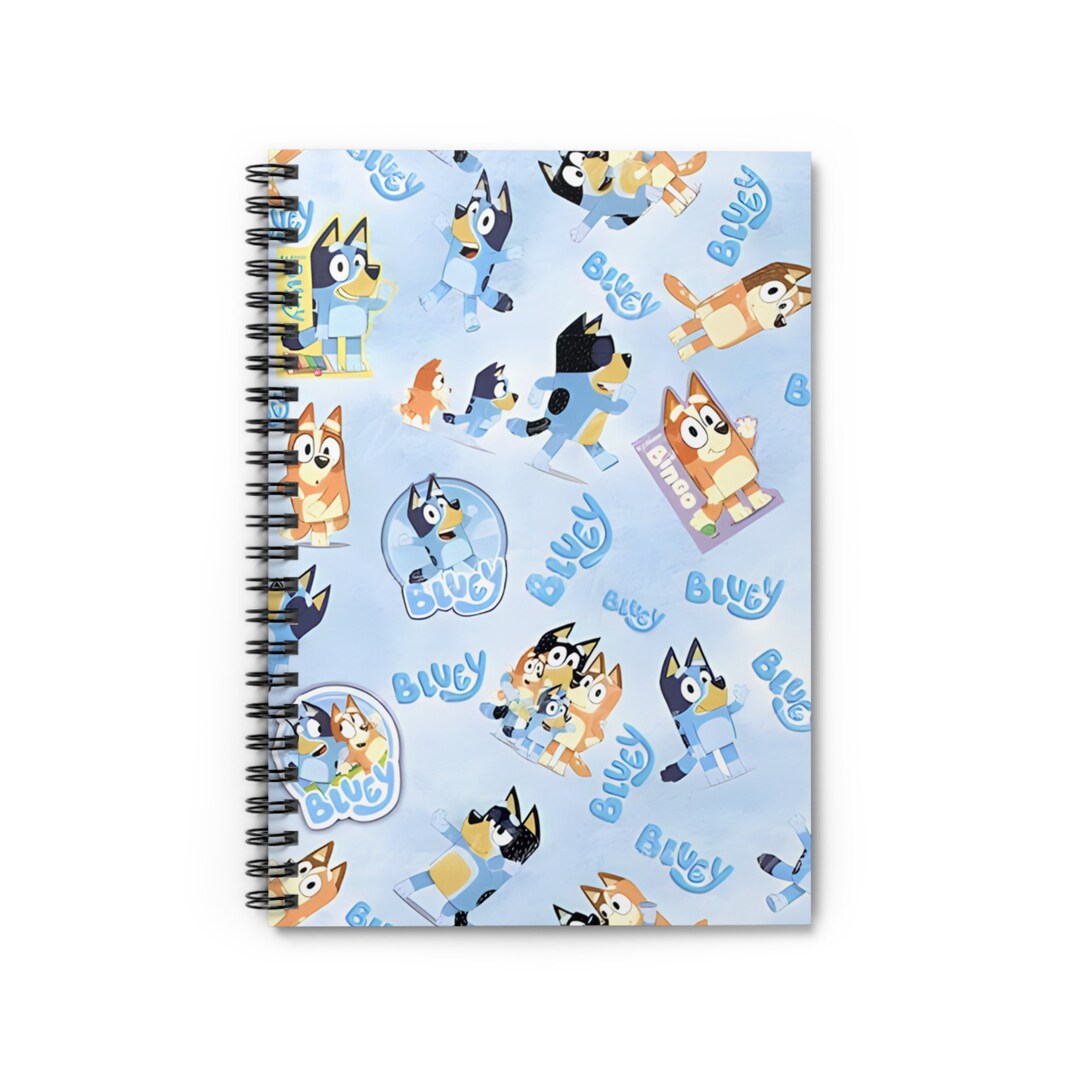 Bluey & Heeler Family Spiral Notebook Ruled Line - Etsy