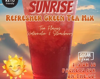 Refresher Tea Keto Energy Drink Mix Packets: BLOW POP Zero Calorie ...