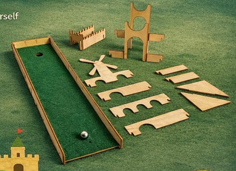 Finger Putts, Build Your Own 10 Hole Minature Crazy Golf Course ...