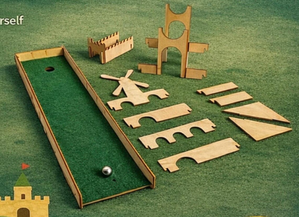 Finger Putts, Crazy Golf Game, Board Game, Table Golf, Mini Golf ...