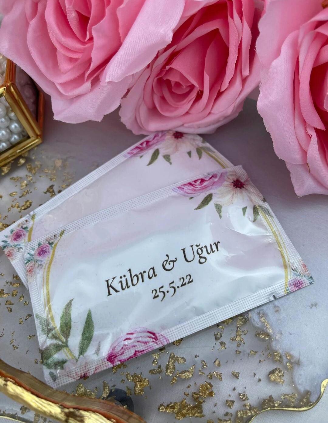 Wet Wipes, Wedding Wet Wipes, Engagement Wet Wipe, Customized Wet Wipes ...