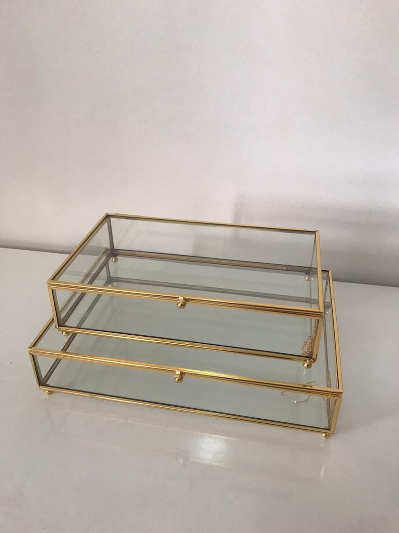 Glass Chocolate Box, Glass Engagement Box, Empty Chocolate Box, Wedding ...