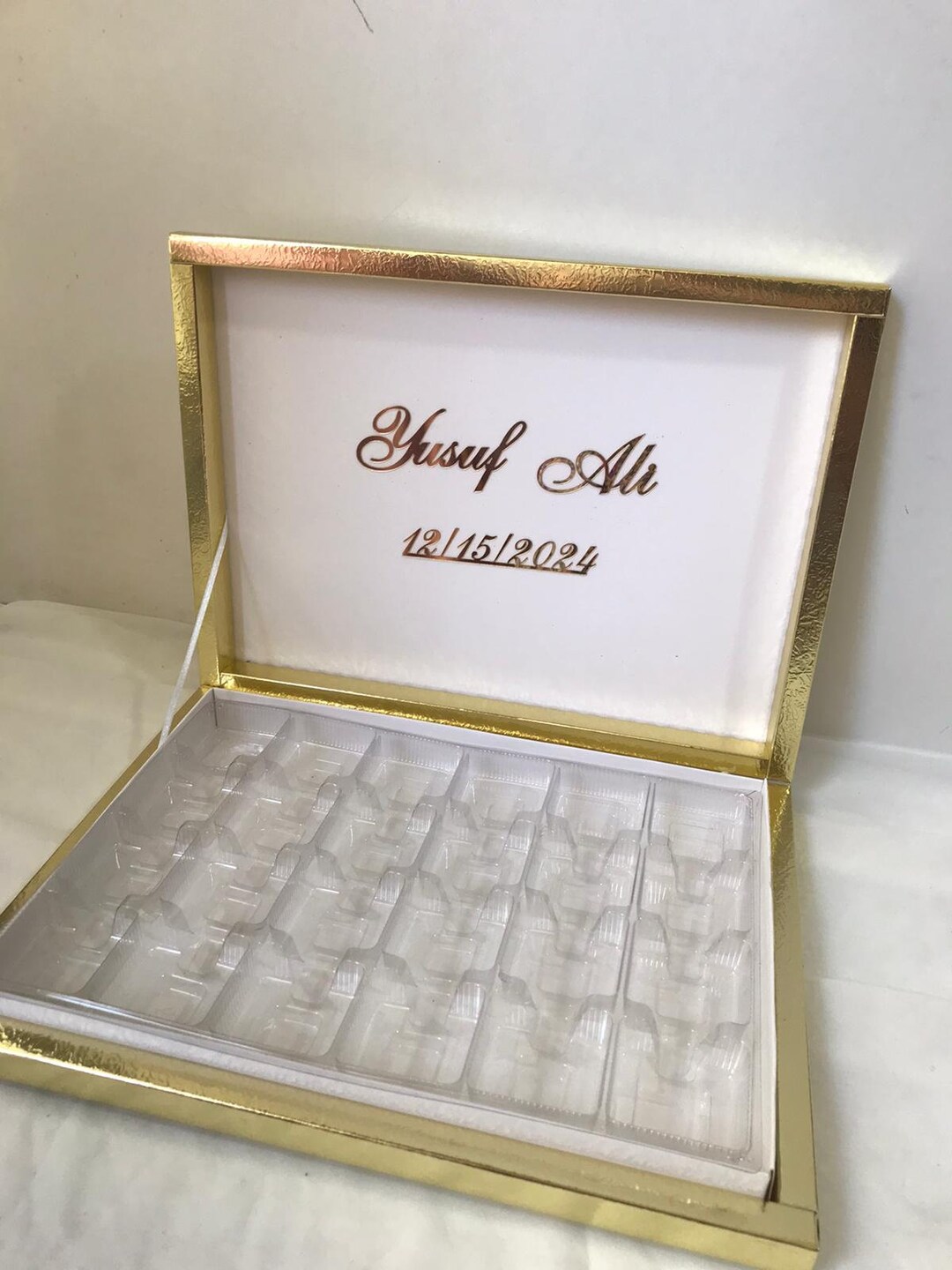Empty Chocolate Box With Name, Carton Box, Wedding Chocolate Box ...