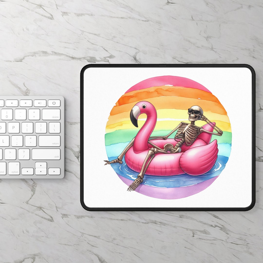 Floating Skeleton Gaming Mouse Pad, Humorous Skeleton Mouse Pad ...