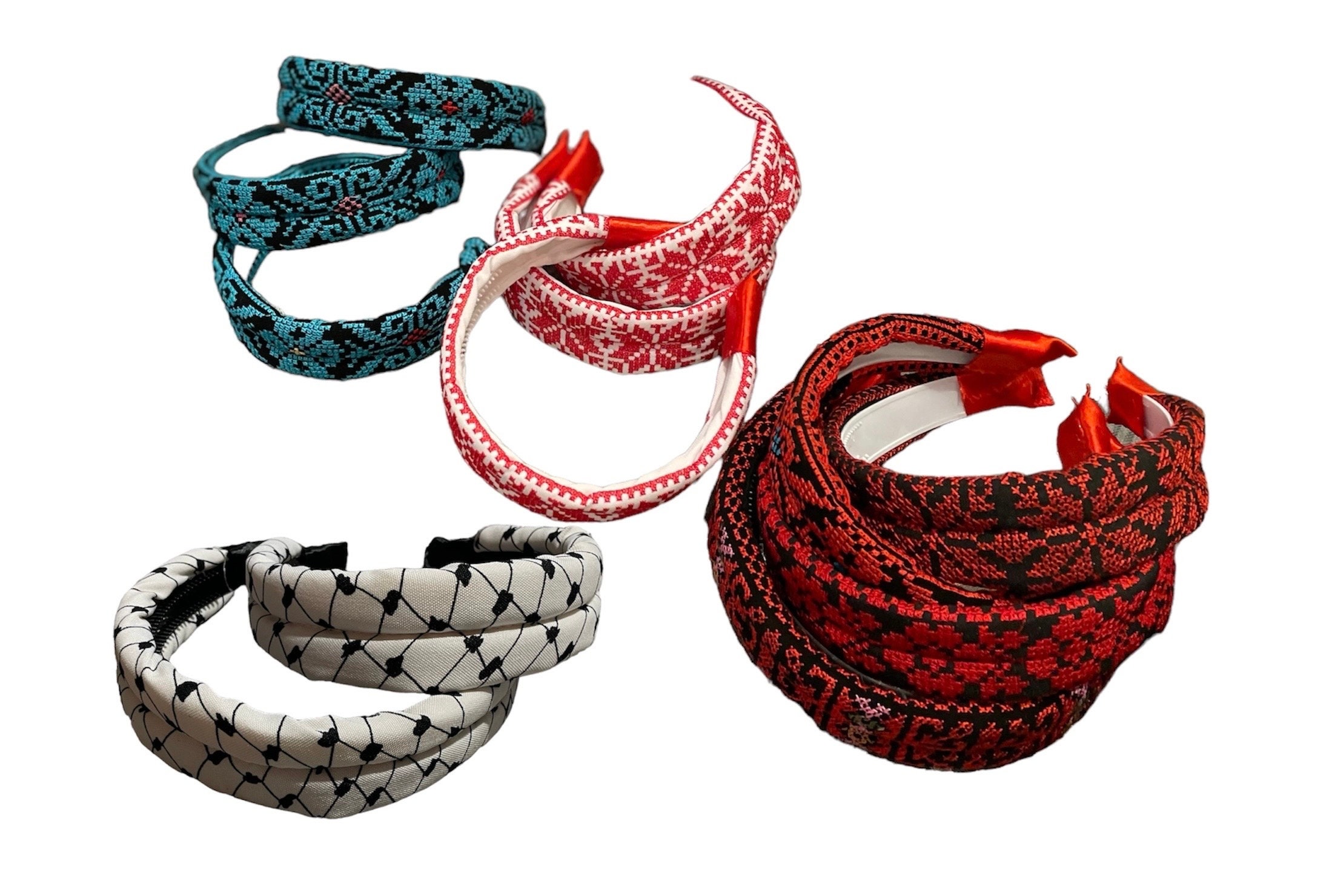 Palestinian Headbands Handmade Palestine Kufiyah Headband Kuffiyah ...