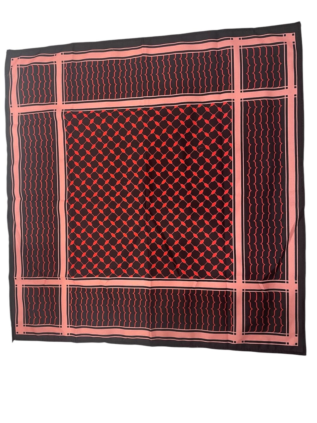 Red & Black Keffiyeh Bandana - Palestinian Bandana - Palestine ...
