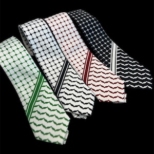 Keffiyeh Neck Ties - Palestinian - Palestine - Kufiyah - Necktie ...