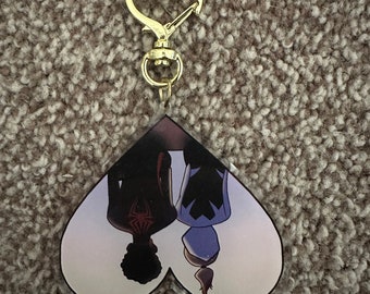 Miles Morales and Gwen Stacy Matching Keychain - Etsy UK