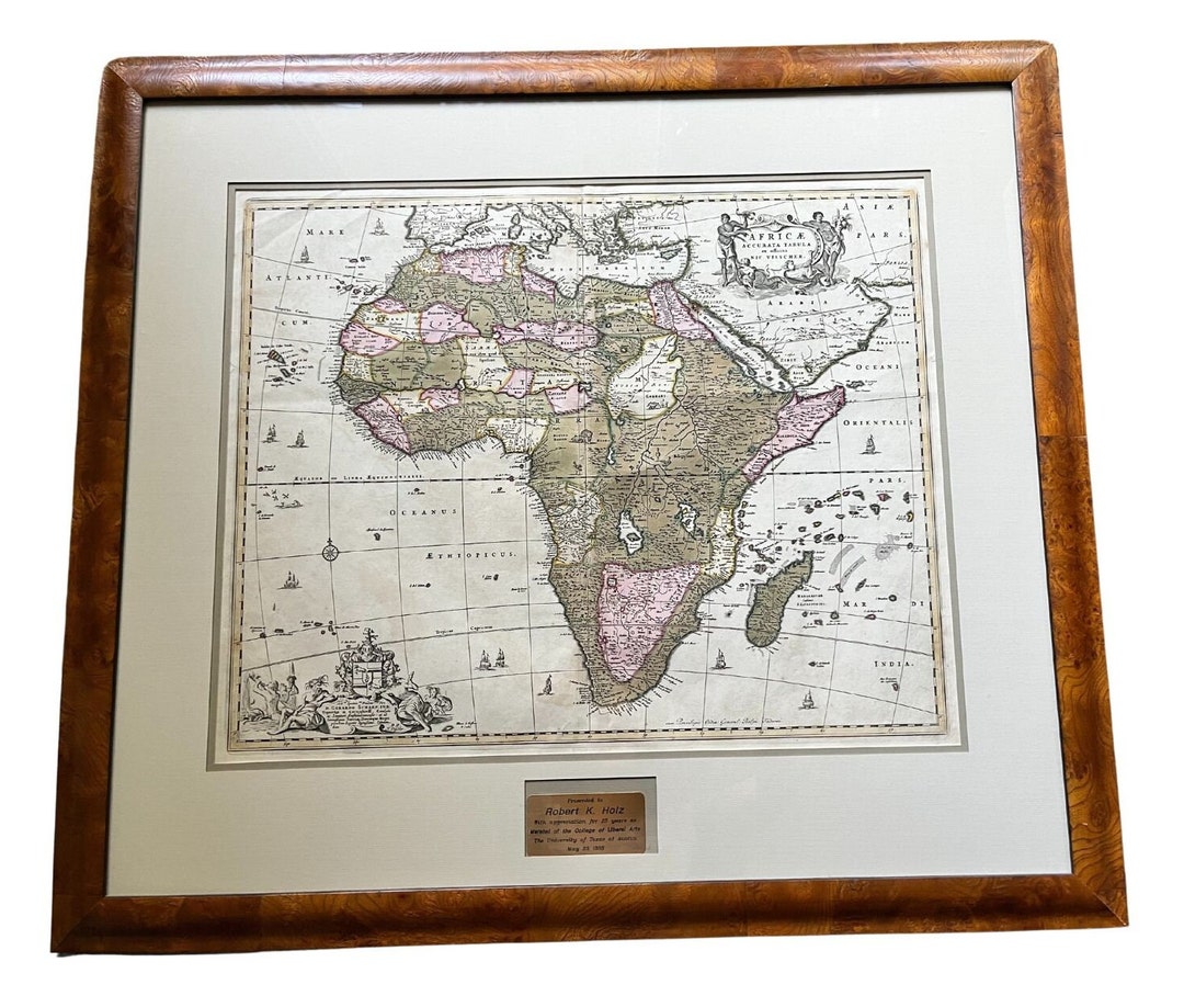 1690 Nicolas Visscher Original Map of Africa - Etsy