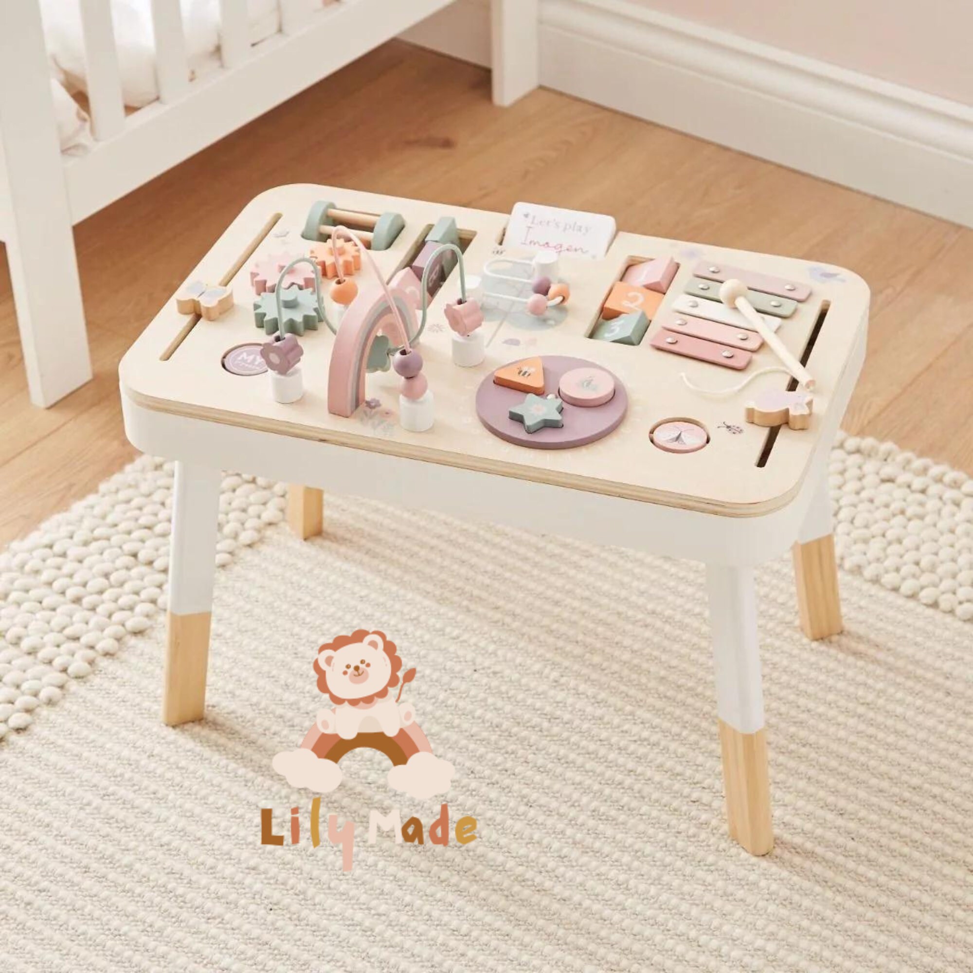 Personalised Activity Table, Educational Toys, Personalised Gift for ...