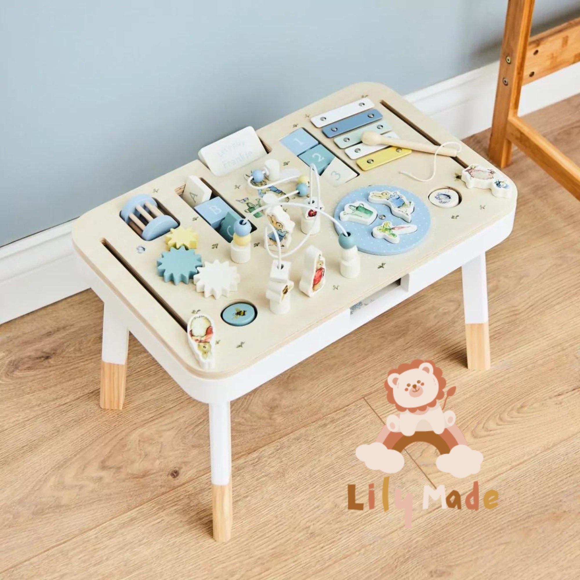 Personalised Activity Table, Educational Toys, Personalised Gift for ...