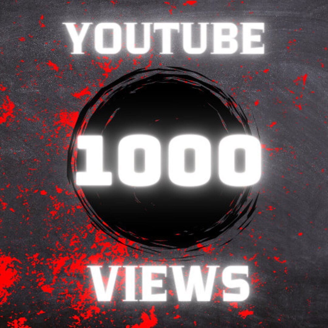 1000 Youtube Views Global Guaranteed - Etsy