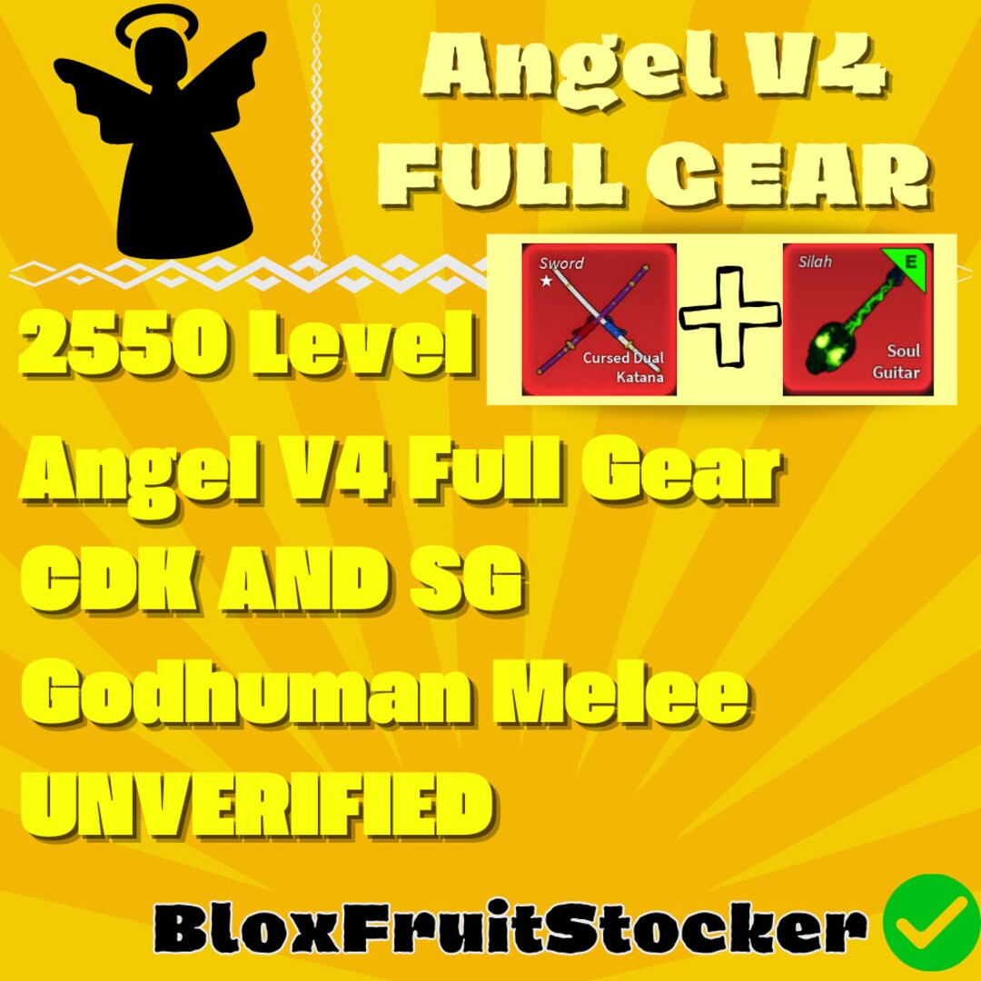 Blox Fruit Angel V4 Full Gear CDK SG Unverified - Etsy