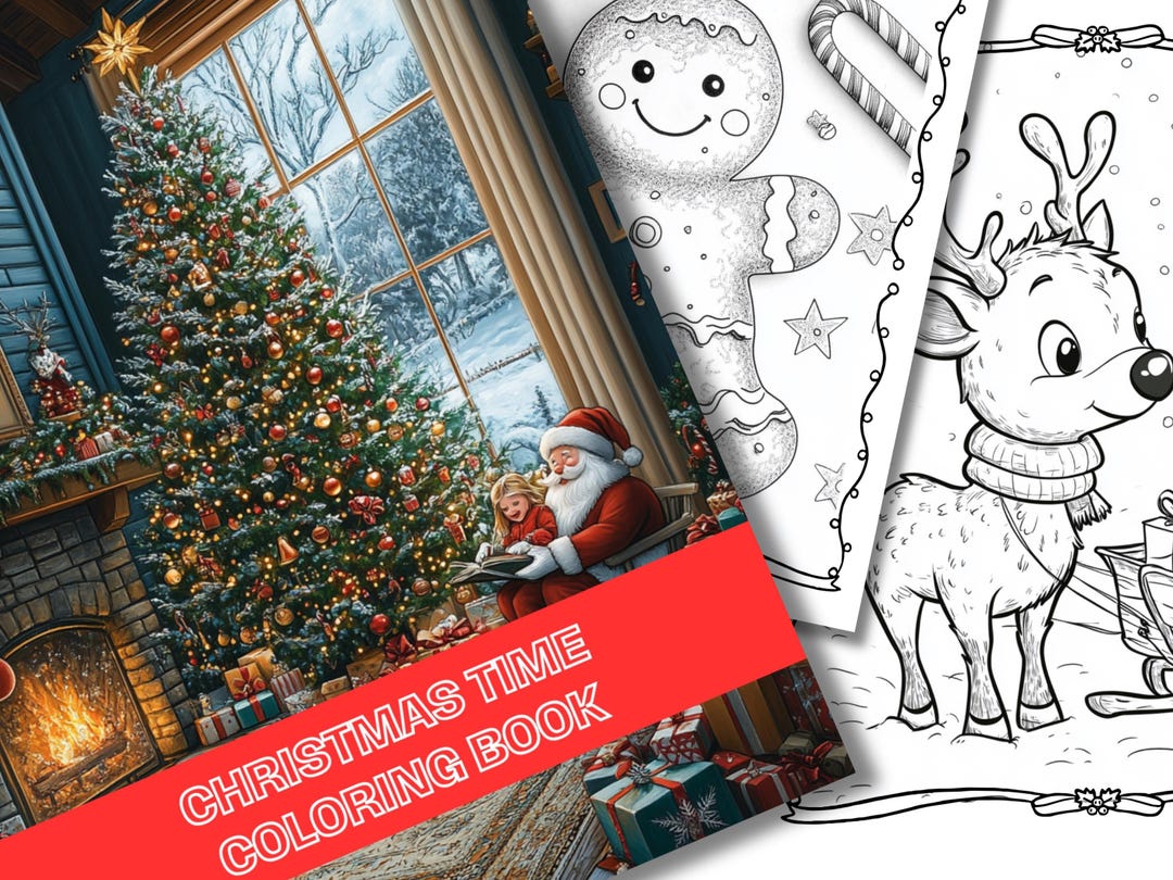 Christmas Time 19 Coloring Pages Coloring Pages for Children and Adult ...