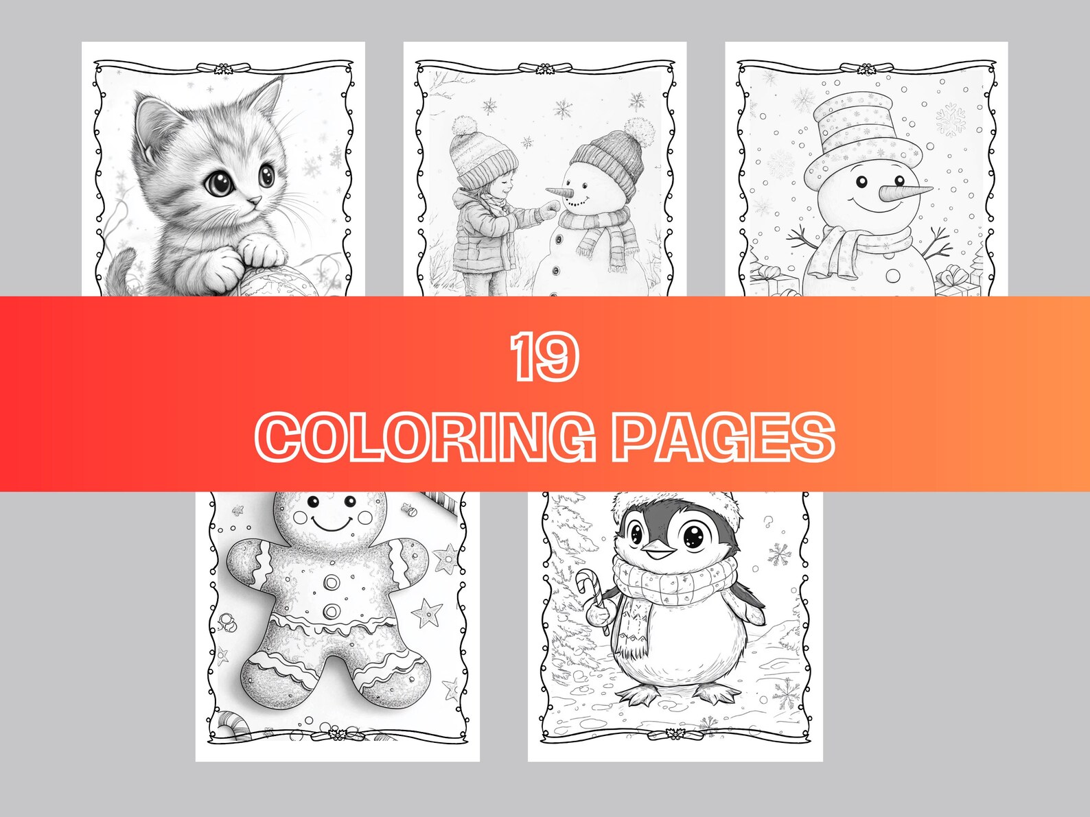 Christmas Time 19 Coloring Pages Coloring Pages for Children and Adult ...
