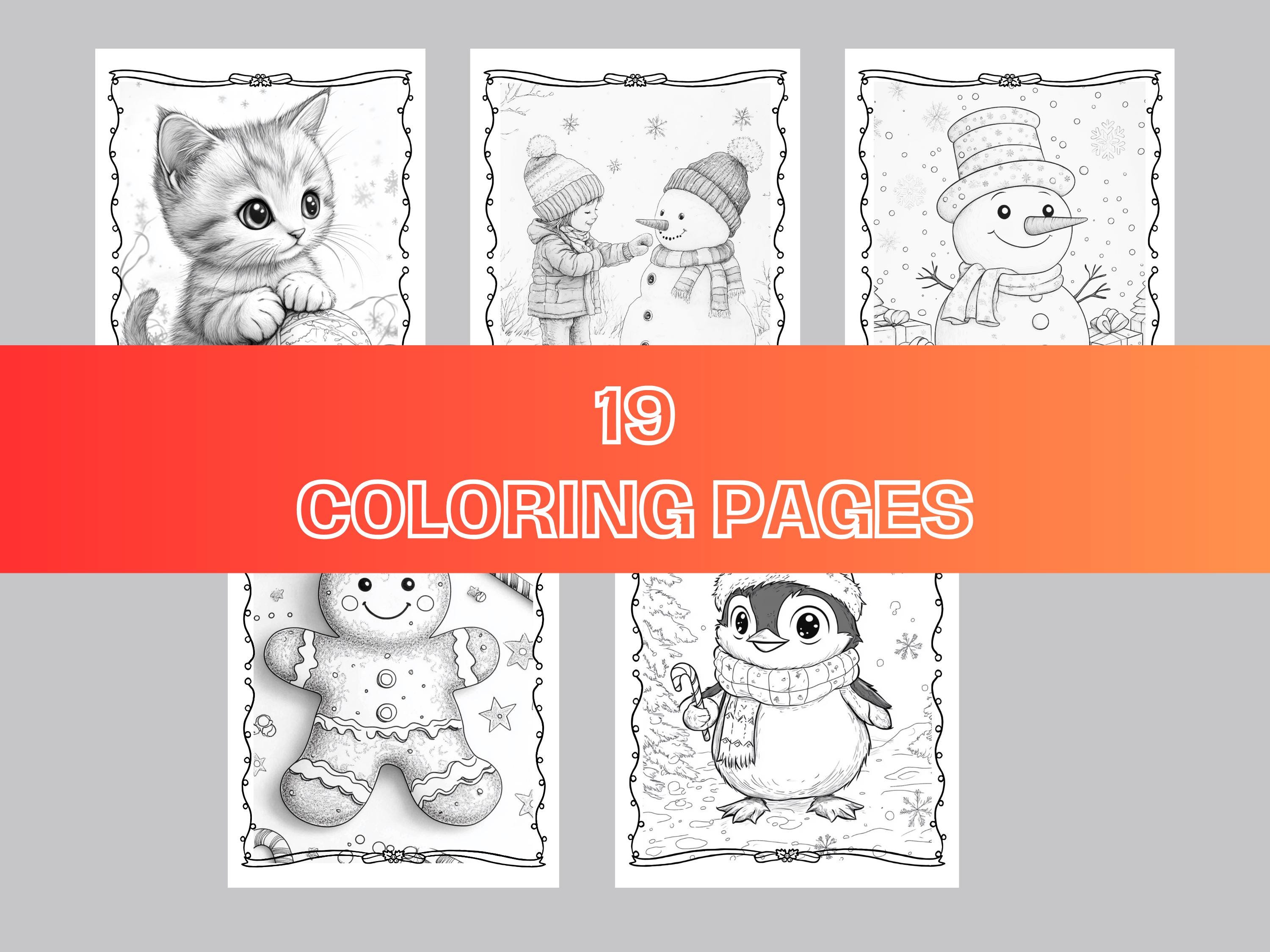 Christmas Time 19 Coloring Pages Coloring Pages for Children and Adult ...
