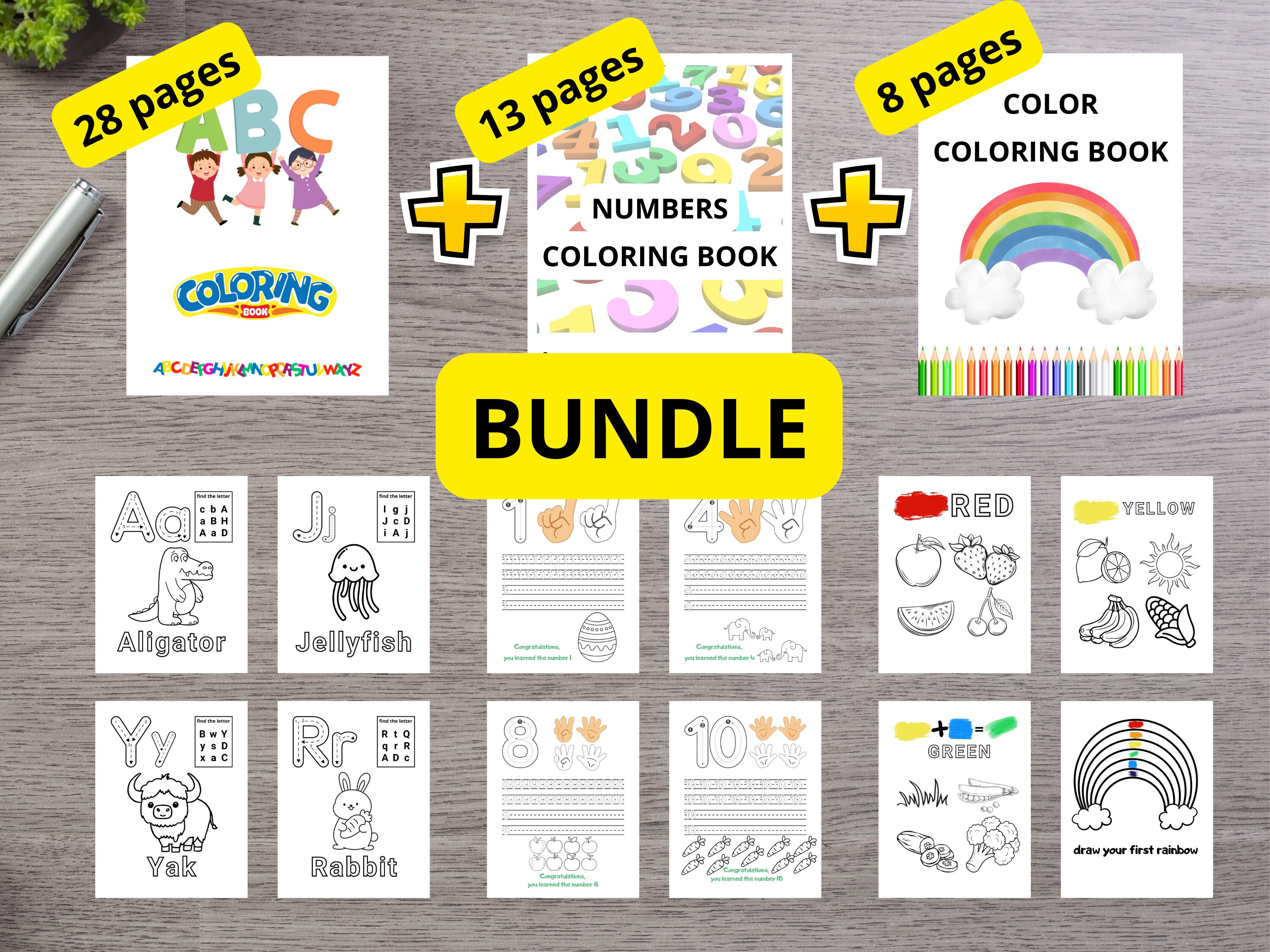 Coloring Pages Bundle of 49 Coloring Pages Coloring Pages for Children ...
