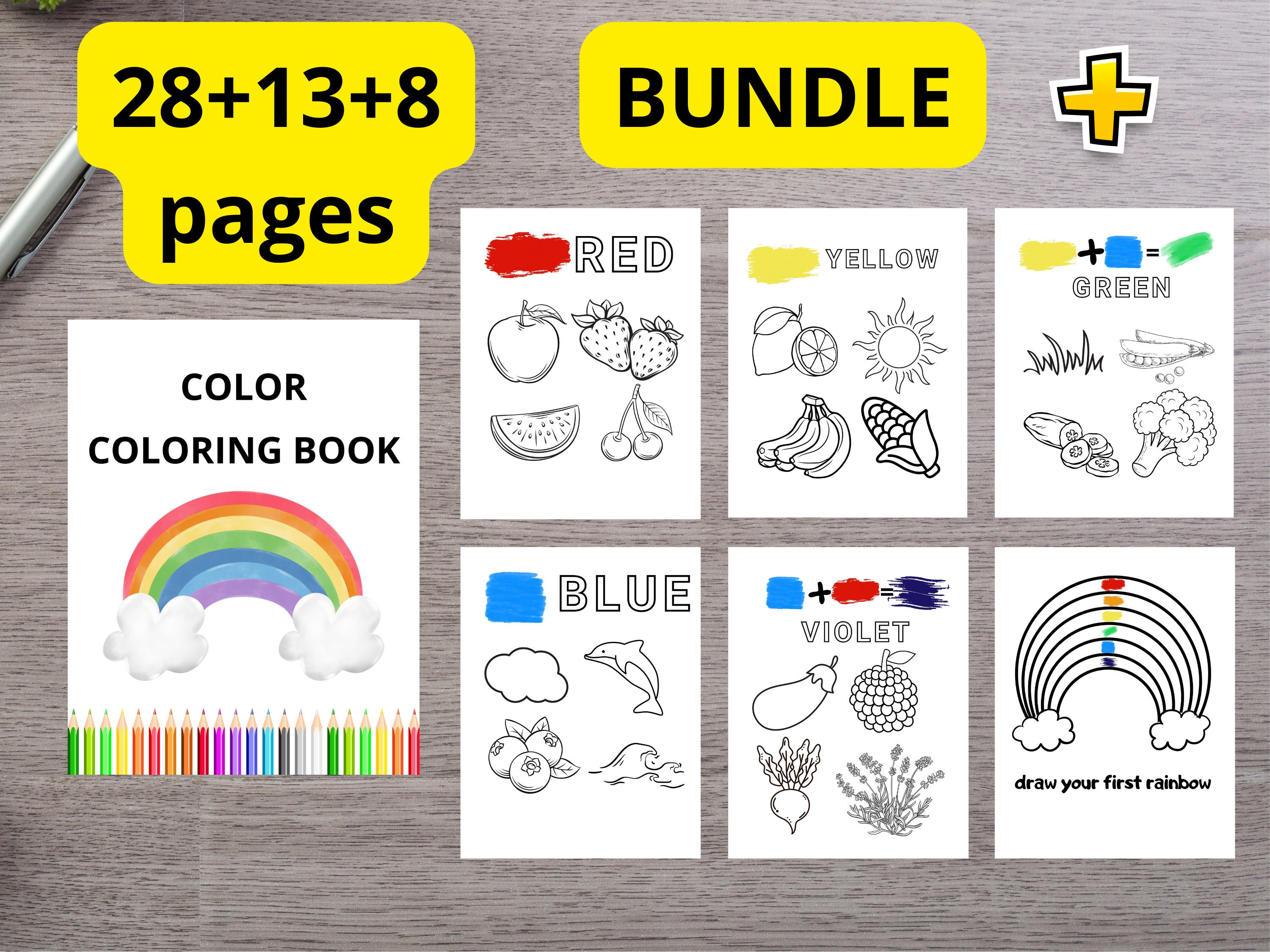 Coloring Pages Bundle of 49 Coloring Pages Coloring Pages for Children ...