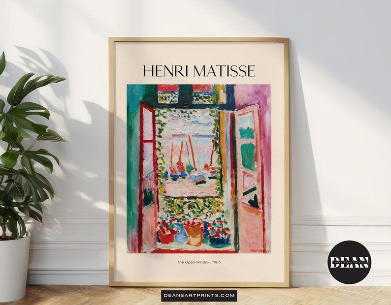 The Open Window - 1905, Henri Matisse Print, Henri Matisse Paint, Henri ...
