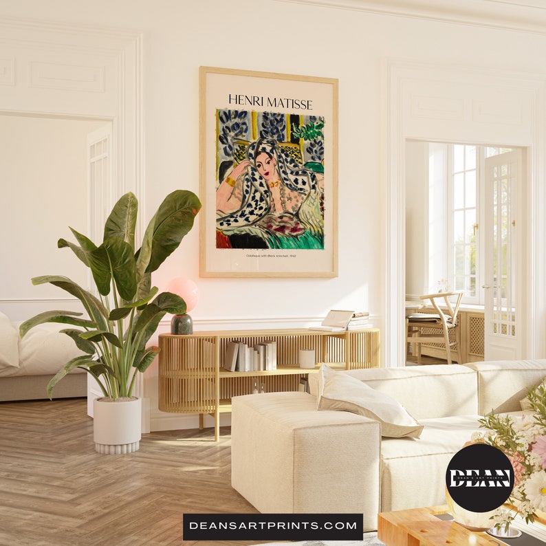 Odalisque With Black Armchair - 1942, Henri Matisse Print, Henri ...