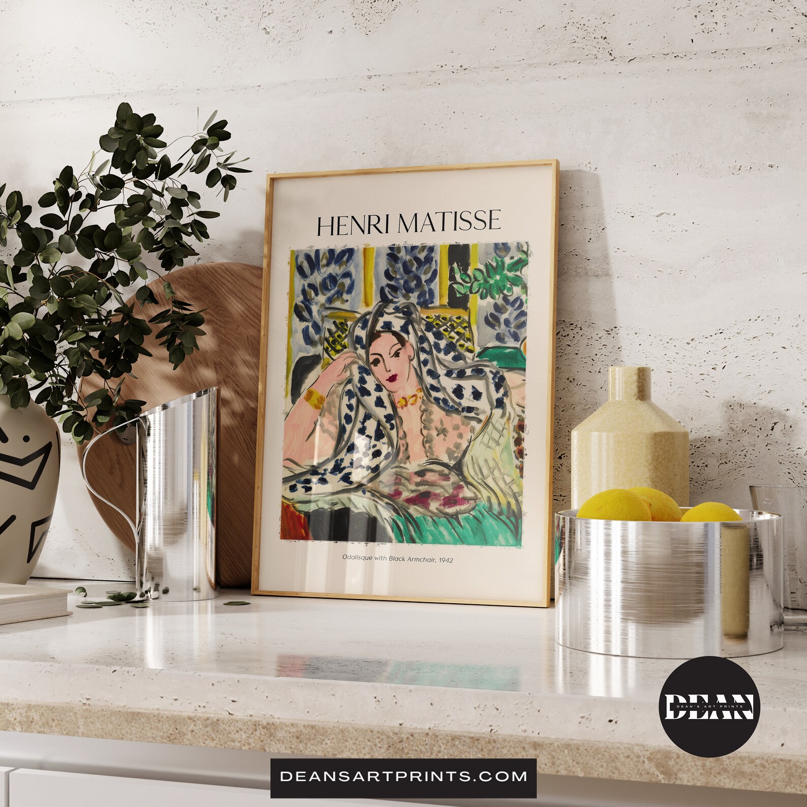 Odalisque With Black Armchair - 1942, Henri Matisse Print, Henri ...