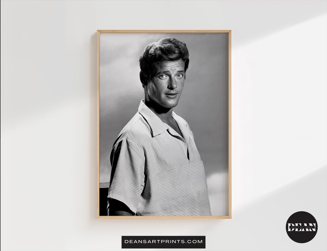 Roger Moore Poster • Bond Martini Roger Moore James Bond Print Bond Art ...